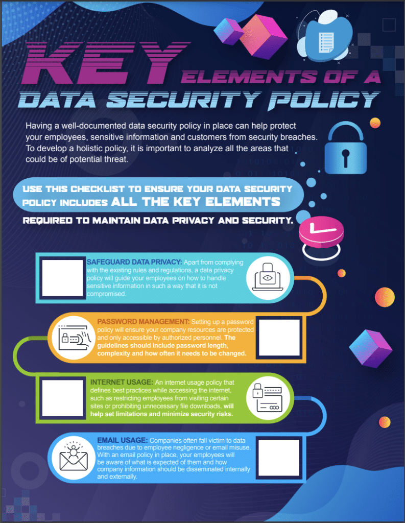 Data Security Policy and Procedures Checklist - Shartega IT
